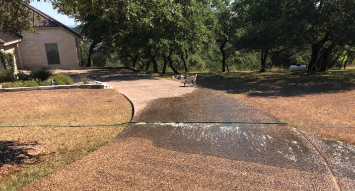 Concrete & Driveway Pressure Washing Photos | K&M Steam Cleaning